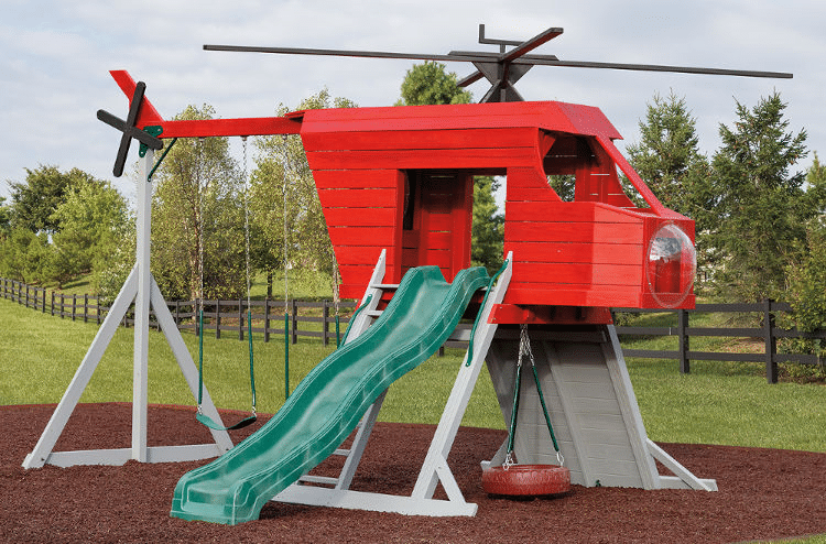 Amish Vinyl Playsets - Texas Backyard Structure